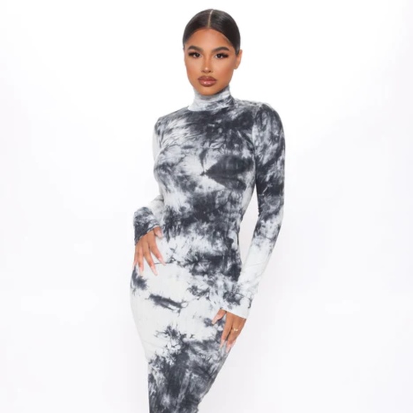 SHEIN | Dresses | Shein Ribbed Tie Dye Maxi Bodycon Dress Size 4x Fits Size 2 | Poshmark